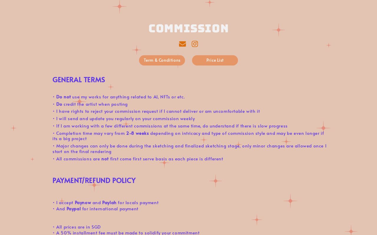 Nana is Close commission sheet